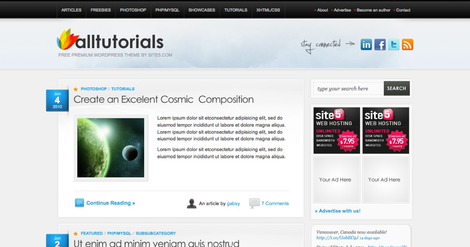 無料で使えるクオリティの高いWordPressテーマ 150 - nanomal
