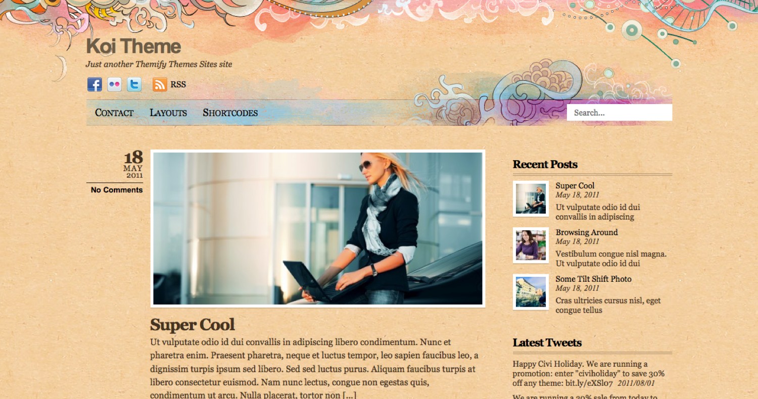 無料で使えるクオリティの高いWordPressテーマ 150 - nanomal